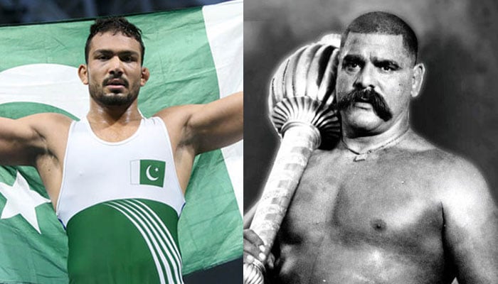 Pakistani wrestler Inam Butt pays tribute to Gama Pehlwan - Other ...