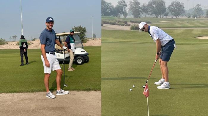 WATCH: England cricketers play golf in Multan - International - geosuper.tv