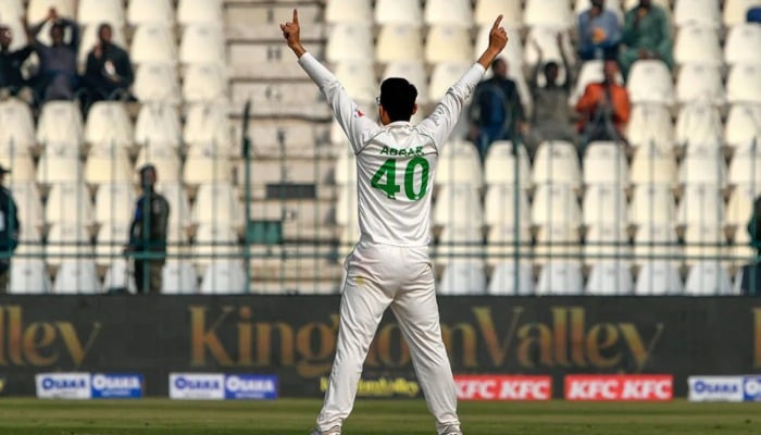 Debutant Abrar Ahmed stars on first morning of second Test ...