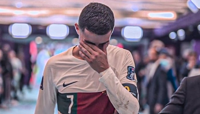 Fifa World Cup Watch Ronaldo Breaks Into Tears After Losing Quarter