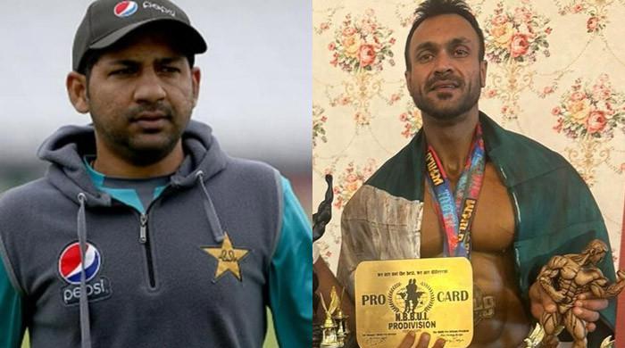 Sarfaraz Ahmed extends support to star bodybuilder Ramiz Ibrahim ...