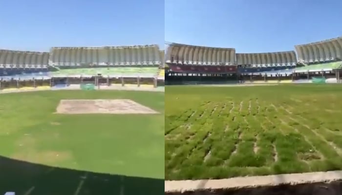Javed Afridi shares latest view of Arbab Niaz Stadium - Social Buzz ...