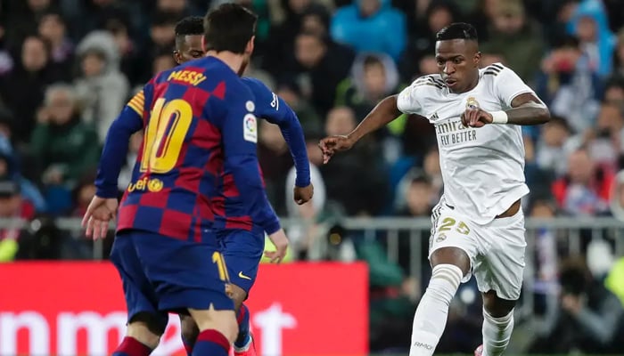 Vinicius Junior leaves Lionel Messi behind - Football - geosuper.tv