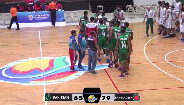 Pakistan loses to Bangladesh in semi-final of five-nation basketball ...