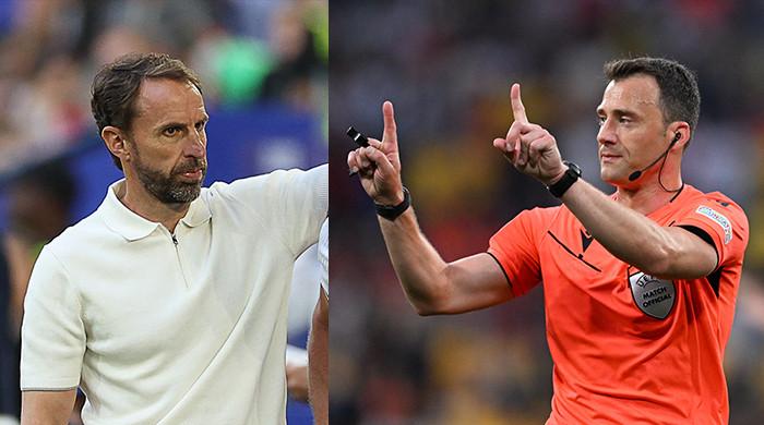 Gareth Southgate reacts to controversial referee appointed for England ...