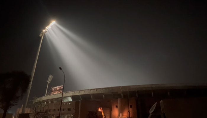 Gaddafi Stadium lights up as renovation for Champions Trophy enters ...