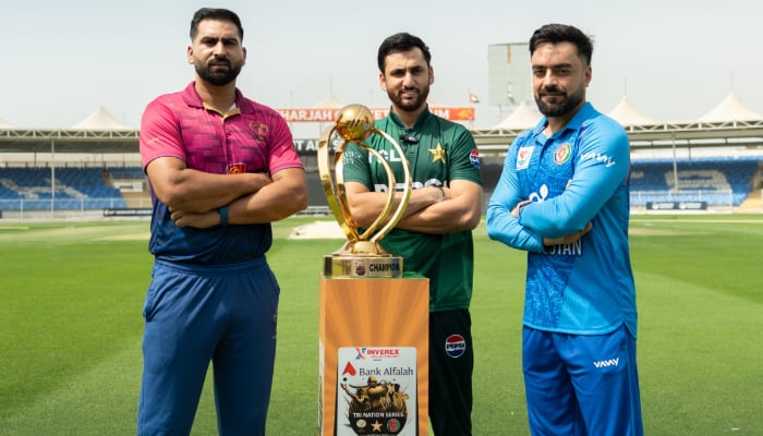 Trophy unveiled for Pakistan-Afghanistan-UAE T20I tri-series in Sharjah ...