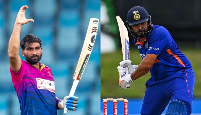 Muhammad Waseem surpasses Rohit Sharma's record in T20I cricket ...