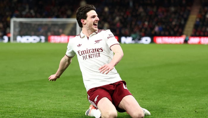 Declan Rice nets brace as Arsenal edge past Bournemouth - Football ...